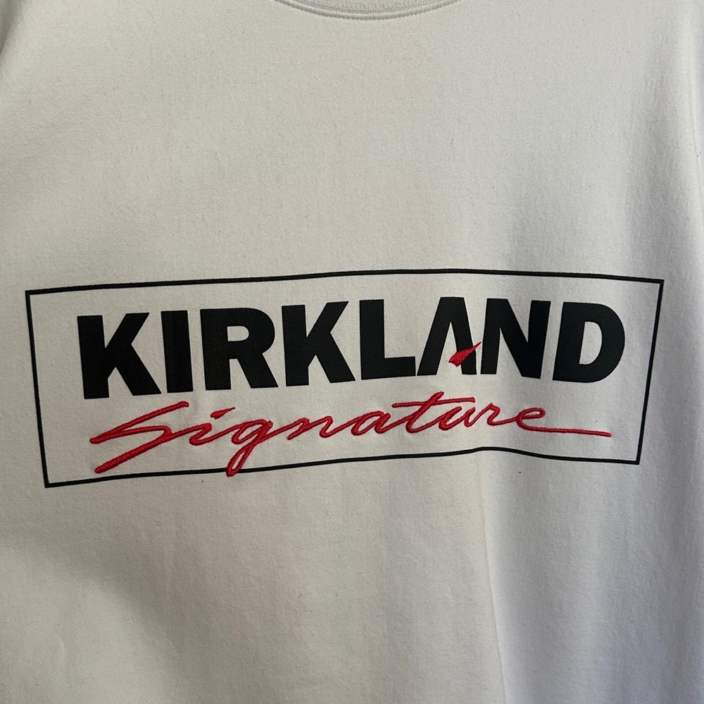 Unisex Kirkland Signature (Costco) Logo Crewneck - Wh… - Gem